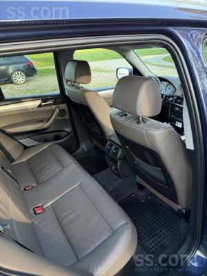 Blue BMW X3 2012 in Balvi, with an engine capacity of 3.00 L and mileage of 332 thousand km for 9500 €, photo 13 on AUTOMOTO.COM.LV