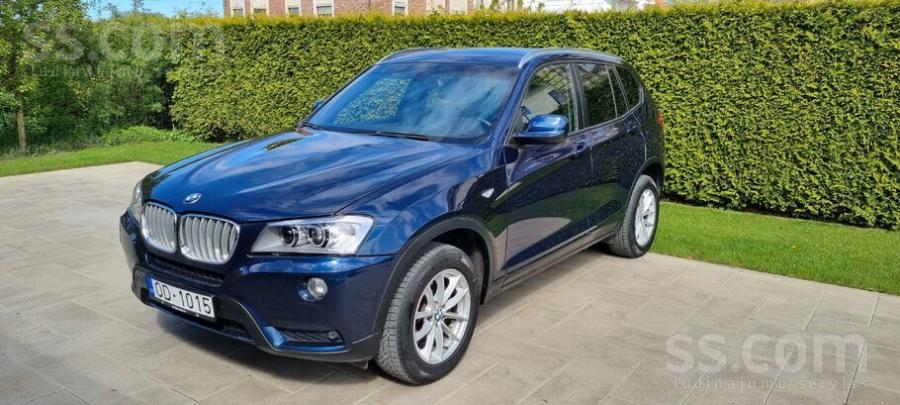 Blue BMW X3 2013 in Riga, with an engine capacity of 2.00 L and mileage of 228 thousand km for 9400 €, photo 3 on AUTOMOTO.COM.LV