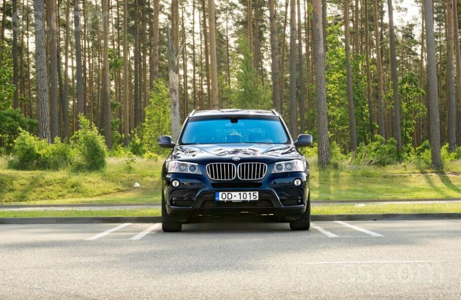 Blue BMW X3 2013 in Riga, with an engine capacity of 2.00 L and mileage of 229 thousand km for 10300 €, photo 3 on AUTOMOTO.COM.LV