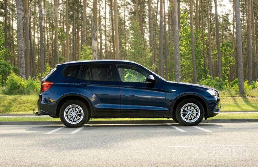 Blue BMW X3 2013 in Riga, with an engine capacity of 2.00 L and mileage of 229 thousand km for 10300 €, photo 9 on AUTOMOTO.COM.LV