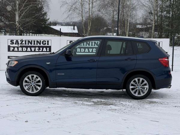 Blue BMW X3 2013 in Vilnius, with an engine capacity of 2.00 L and mileage of 255 thousand km for 7500 €, photo 4 on AUTOMOTO.COM.LV