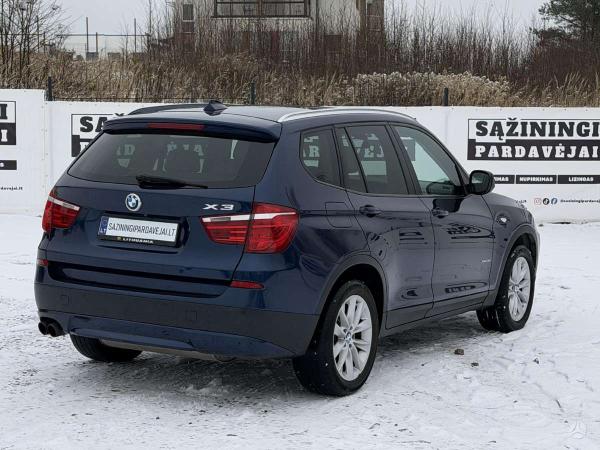 Blue BMW X3 2013 in Vilnius, with an engine capacity of 2.00 L and mileage of 255 thousand km for 7500 €, photo 6 on AUTOMOTO.COM.LV