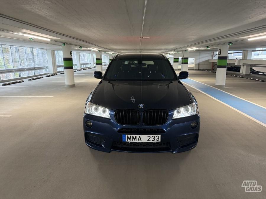 Blue BMW X3 2013 in Vilnius, with an engine capacity of 2.00 L and mileage of 137 thousand km for 11400 €, photo 25 on AUTOMOTO.COM.LV