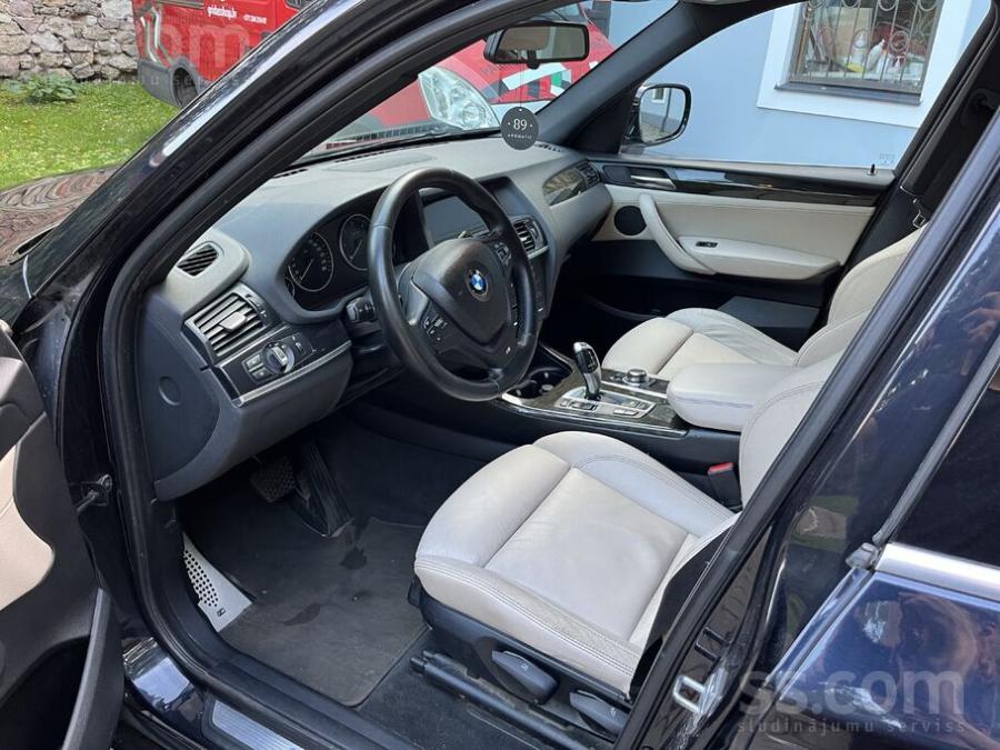 Blue BMW X3 2013 in Riga, with an engine capacity of 2.00 L and mileage of 387 thousand km for 10300 €, photo 8 on AUTOMOTO.COM.LV