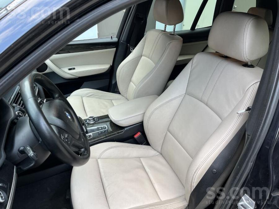 Blue BMW X3 2013 in Riga, with an engine capacity of 2.00 L and mileage of 387 thousand km for 10300 €, photo 16 on AUTOMOTO.COM.LV