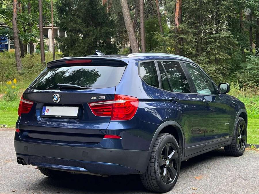 Blue BMW X3 2013 in Vilnius, with an engine capacity of 3.00 L and mileage of 236 thousand km for 5900 €, photo 5 on AUTOMOTO.COM.LV