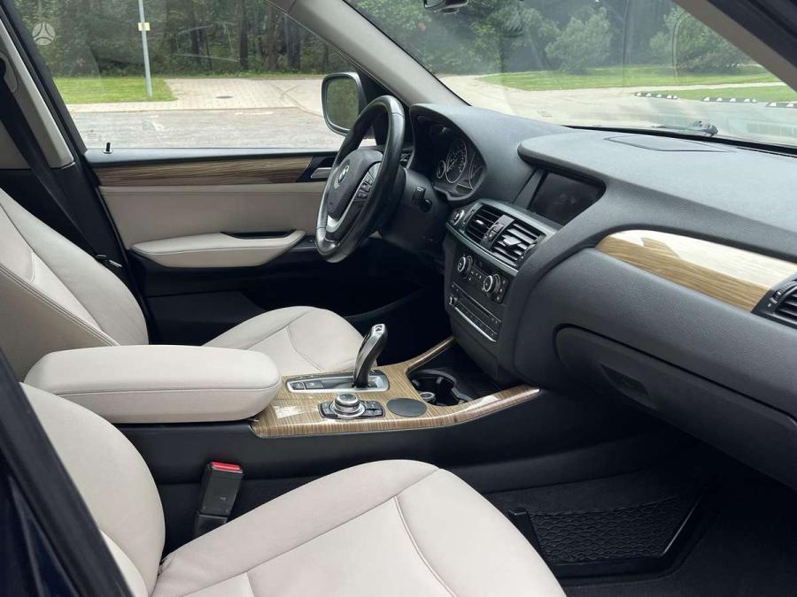Blue BMW X3 2013 in Vilnius, with an engine capacity of 3.00 L and mileage of 236 thousand km for 5900 €, photo 7 on AUTOMOTO.COM.LV