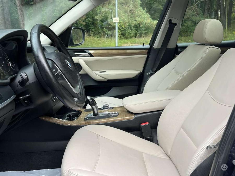 Blue BMW X3 2013 in Vilnius, with an engine capacity of 3.00 L and mileage of 236 thousand km for 5900 €, photo 10 on AUTOMOTO.COM.LV