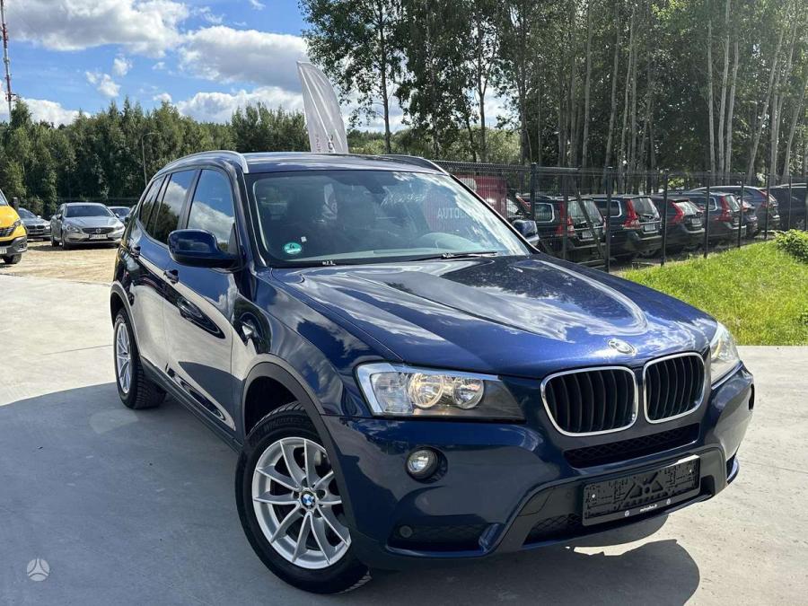 Blue BMW X3 2013 in Alytus, with an engine capacity of 2.00 L and mileage of 242 thousand km for 8650 €, photo 3 on AUTOMOTO.COM.LV