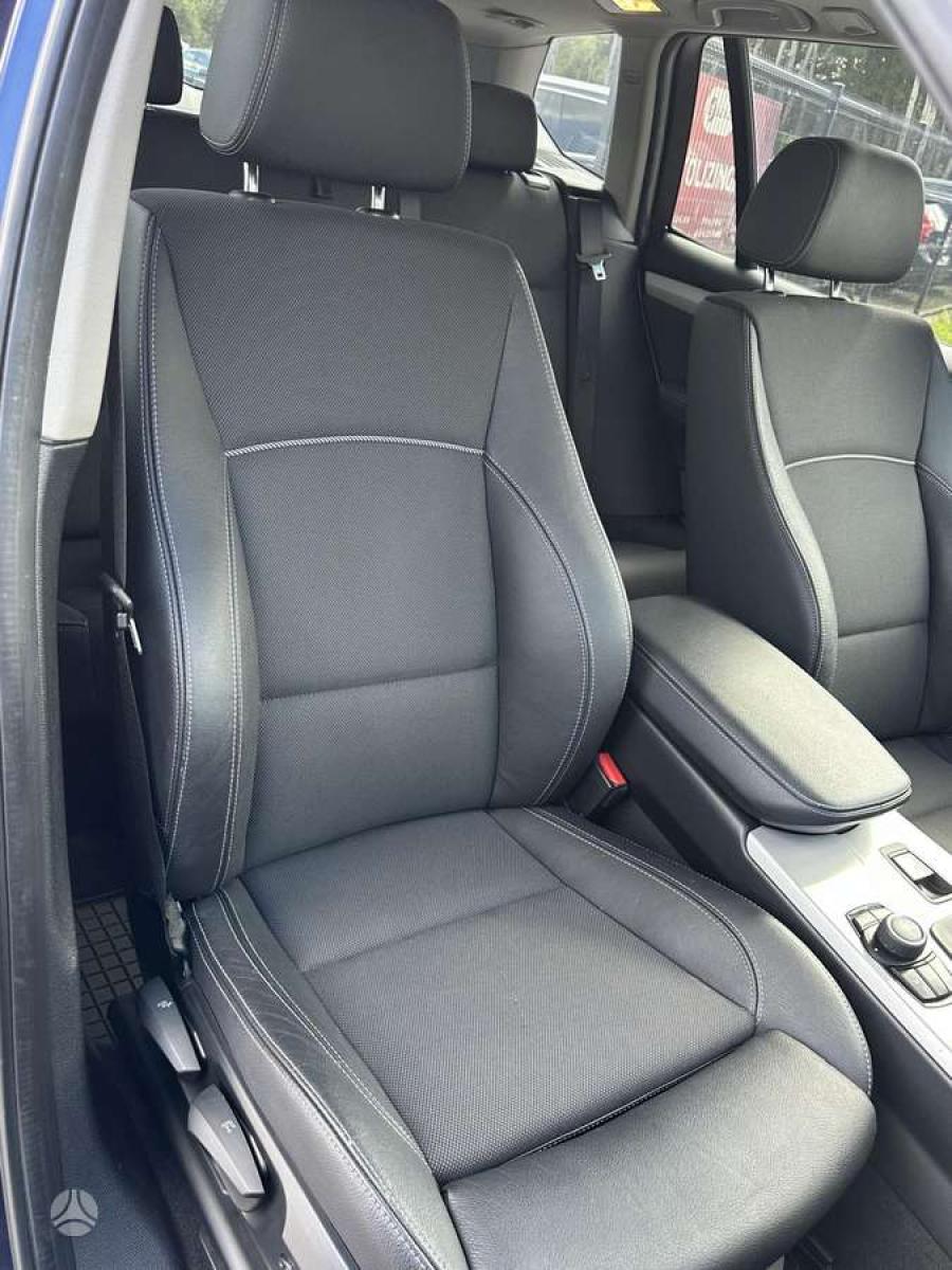 Blue BMW X3 2013 in Alytus, with an engine capacity of 2.00 L and mileage of 242 thousand km for 8650 €, photo 9 on AUTOMOTO.COM.LV