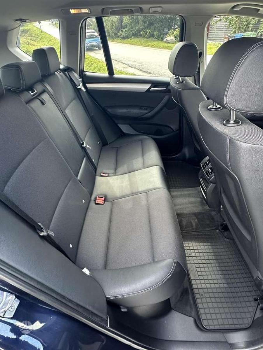 Blue BMW X3 2013 in Alytus, with an engine capacity of 2.00 L and mileage of 242 thousand km for 8650 €, photo 10 on AUTOMOTO.COM.LV