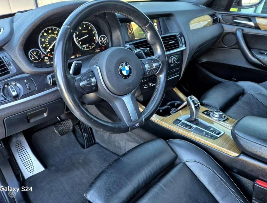 Blue BMW X3 2014 in Siauliai, with an engine capacity of 3.00 L and mileage of 210 thousand km for 11400 €, photo 14 on AUTOMOTO.COM.LV