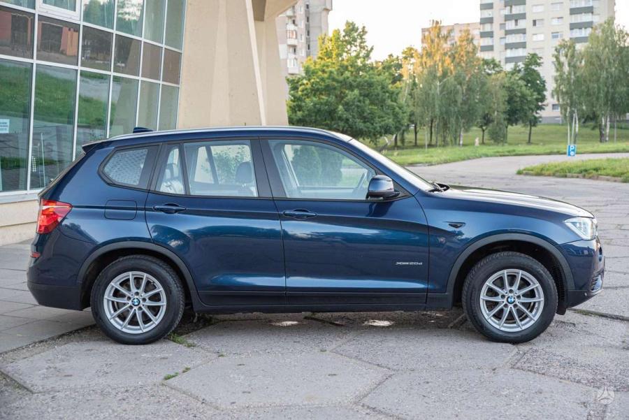 Blue BMW X3 2014 in Elektrenai, with an engine capacity of 2.00 L and mileage of 251 thousand km for 13800 €, photo 6 on AUTOMOTO.COM.LV