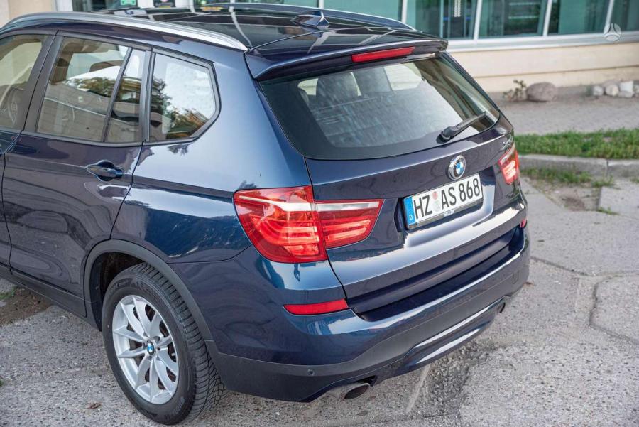 Blue BMW X3 2014 in Elektrenai, with an engine capacity of 2.00 L and mileage of 251 thousand km for 13800 €, photo 11 on AUTOMOTO.COM.LV