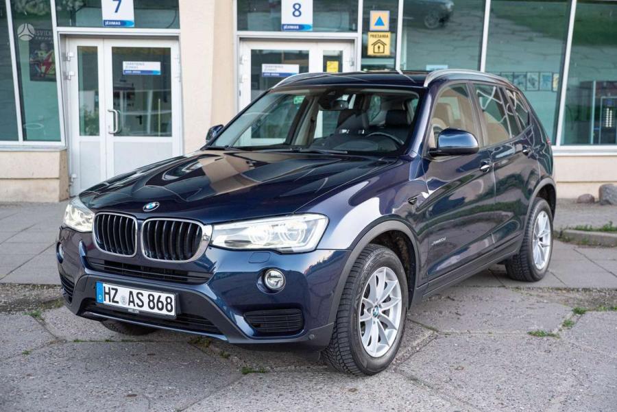 Blue BMW X3 2014 in Elektrenai, with an engine capacity of 2.00 L and mileage of 251 thousand km for 13800 €, photo 13 on AUTOMOTO.COM.LV