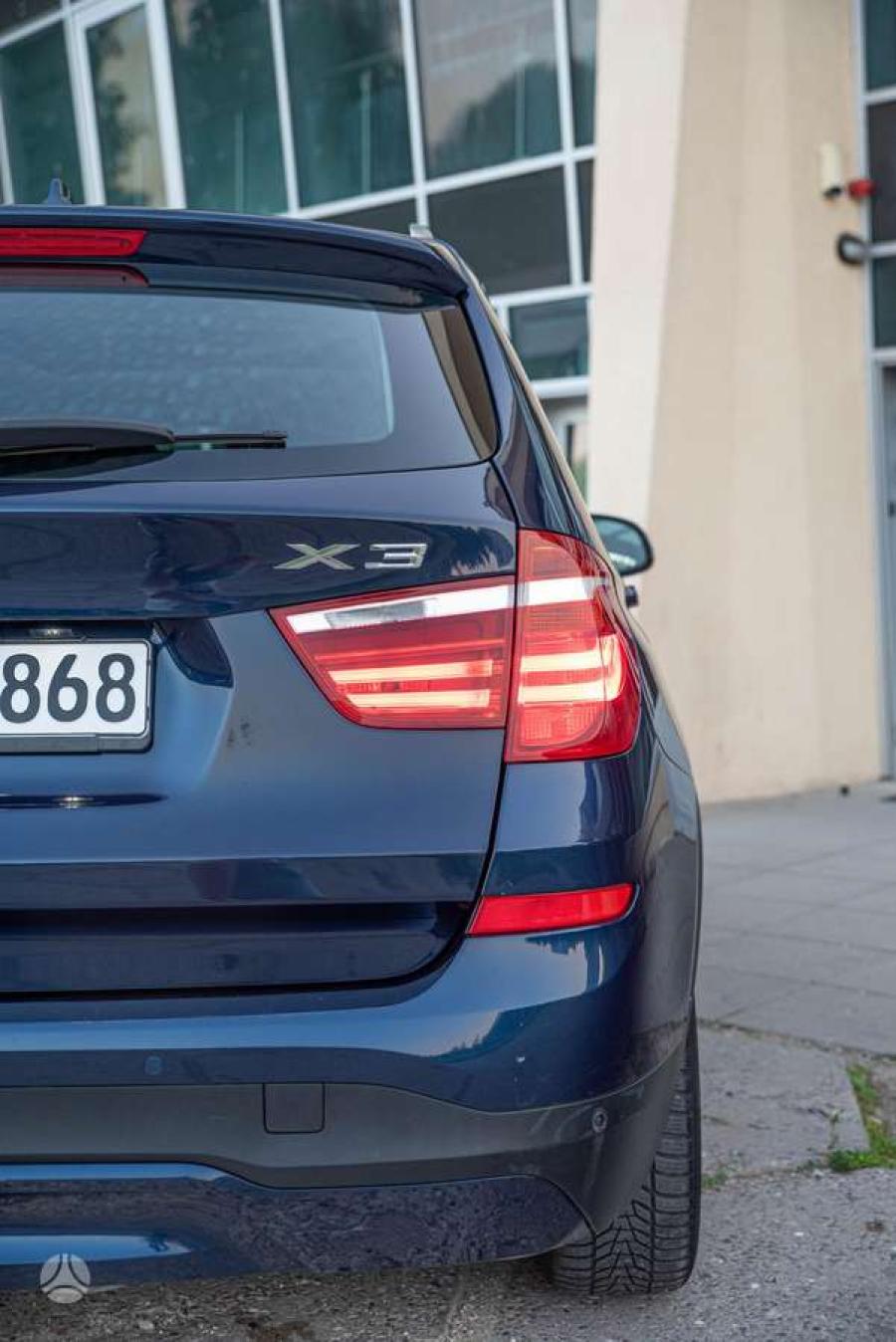 Blue BMW X3 2014 in Elektrenai, with an engine capacity of 2.00 L and mileage of 251 thousand km for 13800 €, photo 34 on AUTOMOTO.COM.LV