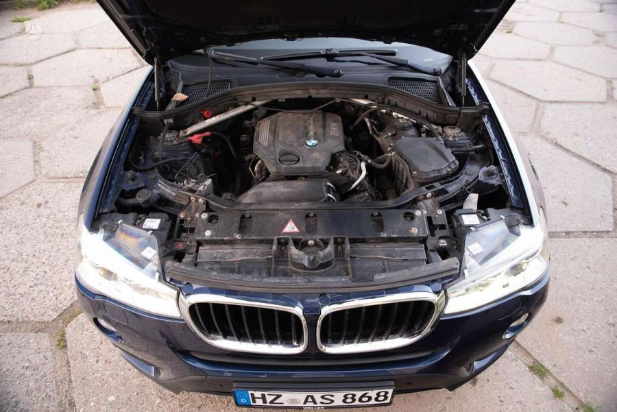 Blue BMW X3 2014 in Elektrenai, with an engine capacity of 2.00 L and mileage of 251 thousand km for 13800 €, photo 48 on AUTOMOTO.COM.LV