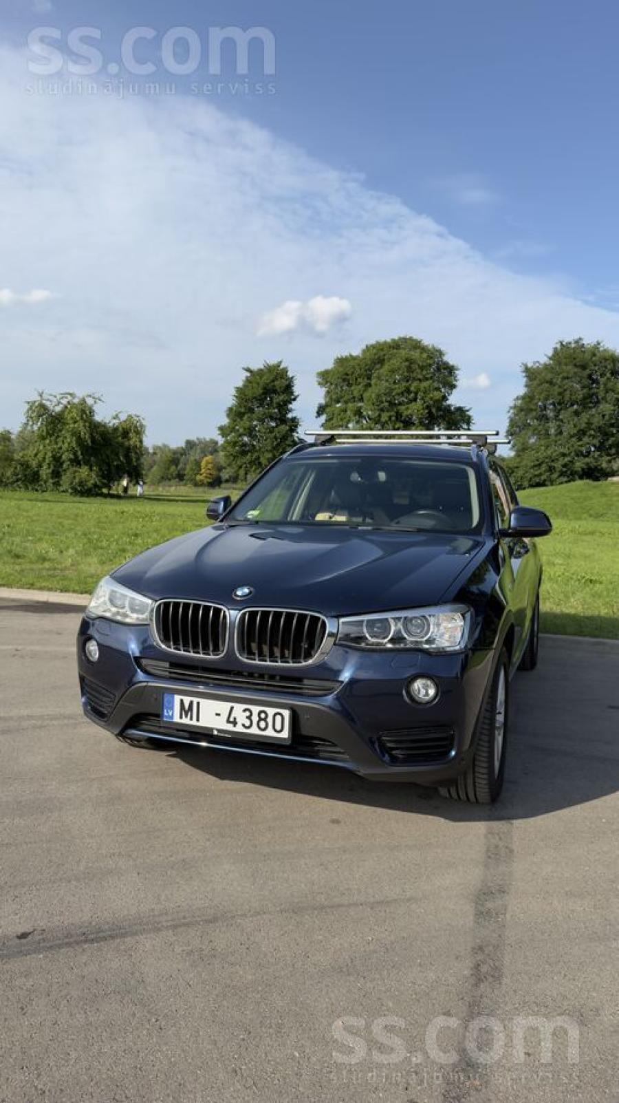 Blue BMW X3 2014 in Riga, with an engine capacity of 2.00 L and mileage of 260 thousand km for 12900 €, photo 1 on AUTOMOTO.COM.LV