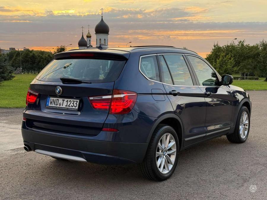 Blue BMW X3 2014 in Klaipeda, with an engine capacity of 2.00 L and mileage of 230 thousand km for 8999 €, photo 7 on AUTOMOTO.COM.LV