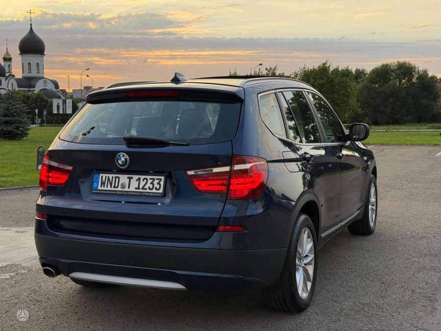 Blue BMW X3 2014 in Klaipeda, with an engine capacity of 2.00 L and mileage of 230 thousand km for 8999 €, photo 8 on AUTOMOTO.COM.LV