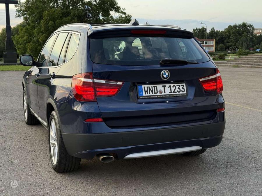 Blue BMW X3 2014 in Klaipeda, with an engine capacity of 2.00 L and mileage of 230 thousand km for 8999 €, photo 10 on AUTOMOTO.COM.LV