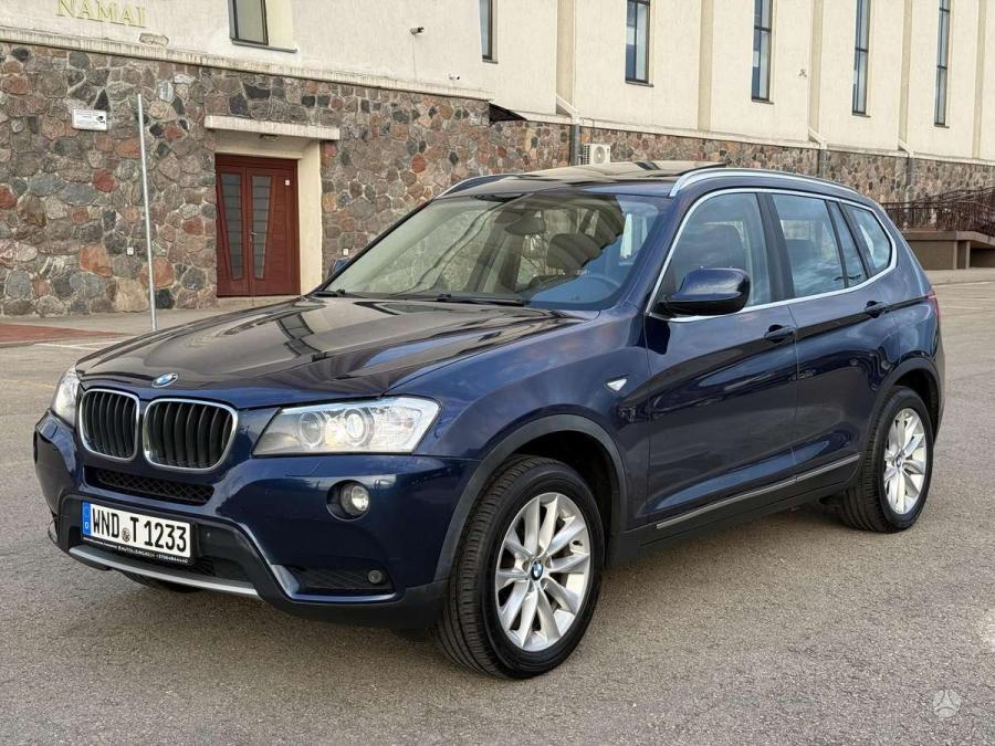 Blue BMW X3 2014 in Klaipeda, with an engine capacity of 2.00 L and mileage of 230 thousand km for 8999 €, photo 15 on AUTOMOTO.COM.LV
