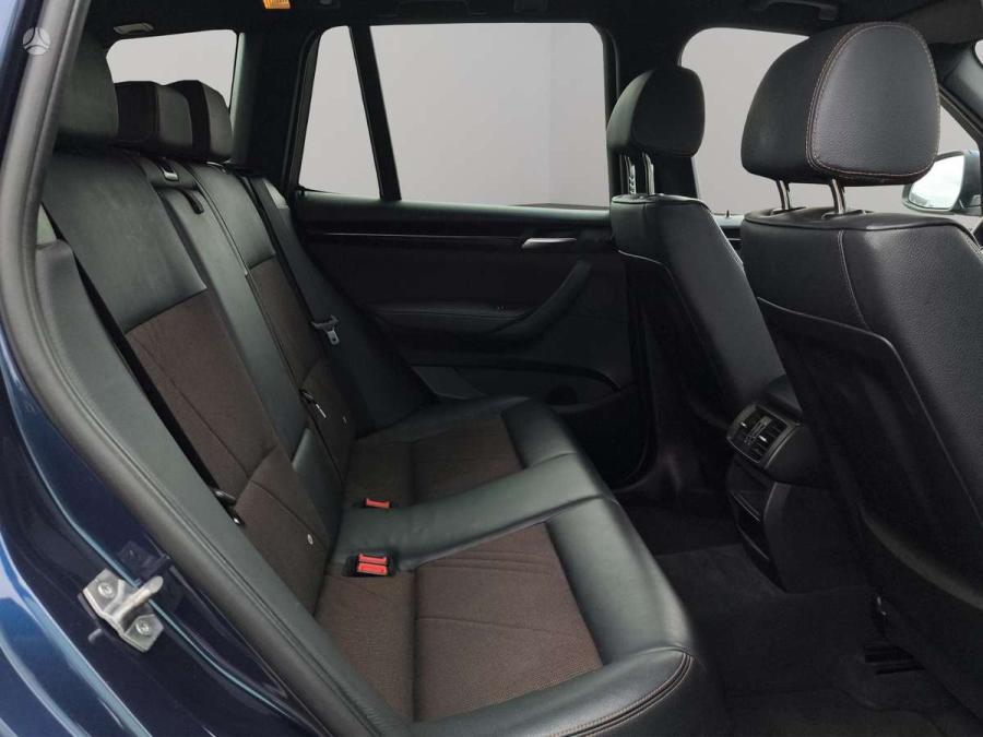 Blue BMW X3 2014 in Vilnius, with an engine capacity of 2.00 L and mileage of 256 thousand km for 13499 €, photo 10 on AUTOMOTO.COM.LV