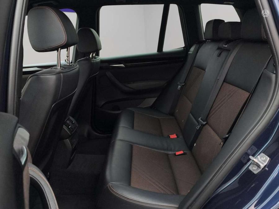 Blue BMW X3 2014 in Vilnius, with an engine capacity of 2.00 L and mileage of 256 thousand km for 13499 €, photo 13 on AUTOMOTO.COM.LV
