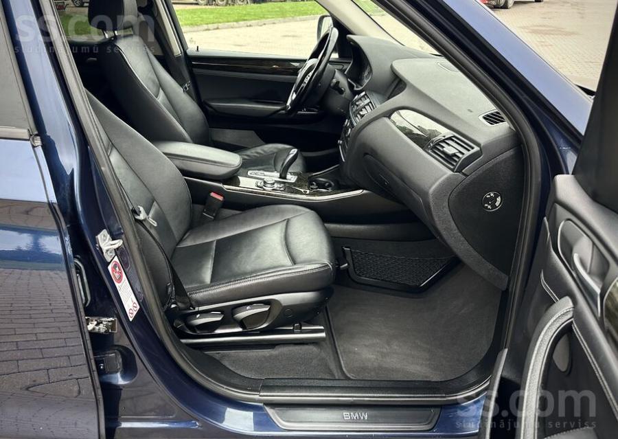 Zils BMW X3 2014 Rēzekne, ar dzinēja tilpumu 2.00 L un nobraukumu 249 tūkst. km par 8990 €, foto 19 vietnē AUTOMOTO.COM.LV