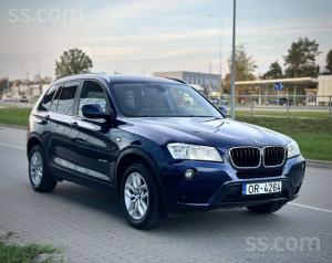 Blue BMW X3 2014 in Rezekne, with an engine capacity of 2.00 L and mileage of 250 thousand km for 8790 €, photo 4 on AUTOMOTO.COM.LV