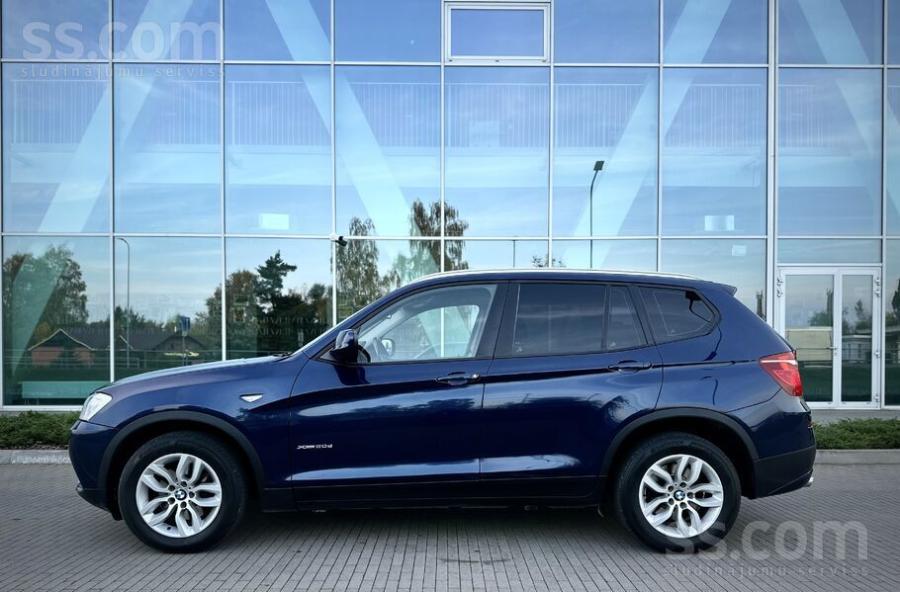 Blue BMW X3 2014 in Rezekne, with an engine capacity of 2.00 L and mileage of 250 thousand km for 8790 €, photo 5 on AUTOMOTO.COM.LV