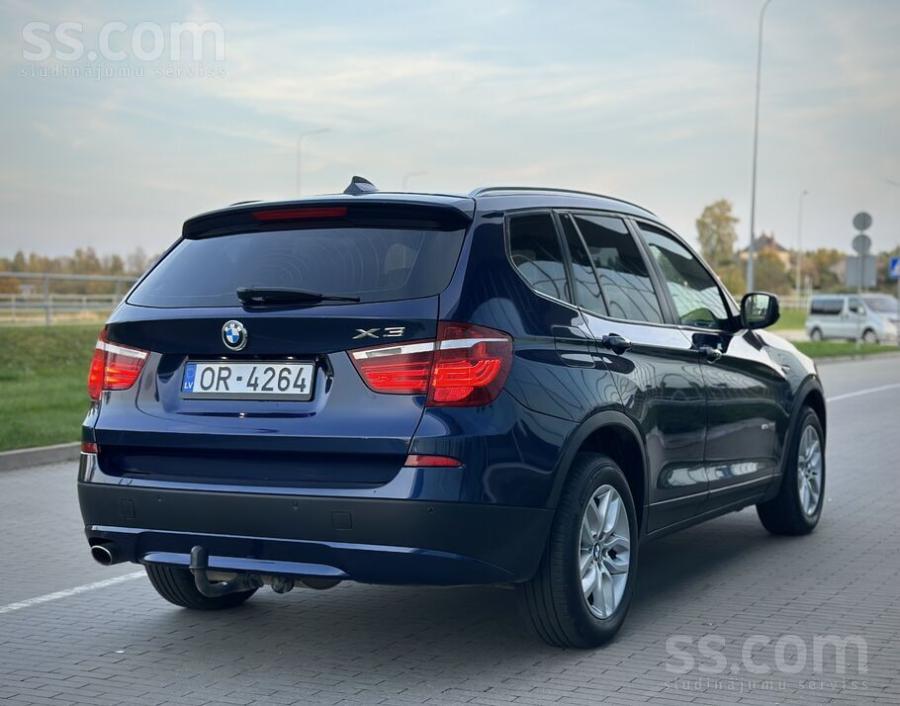 Blue BMW X3 2014 in Rezekne, with an engine capacity of 2.00 L and mileage of 250 thousand km for 8790 €, photo 6 on AUTOMOTO.COM.LV