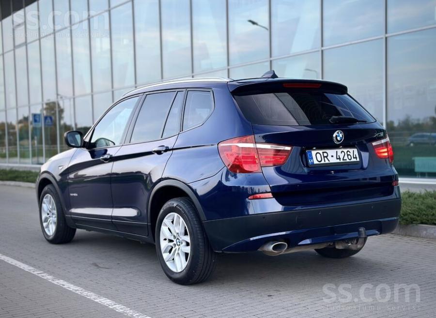 Blue BMW X3 2014 in Rezekne, with an engine capacity of 2.00 L and mileage of 250 thousand km for 8790 €, photo 7 on AUTOMOTO.COM.LV