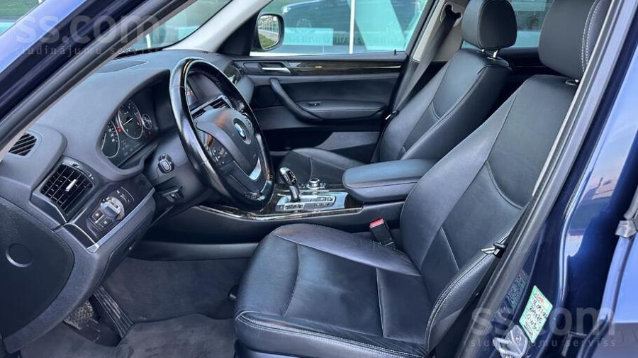 Blue BMW X3 2014 in Rezekne, with an engine capacity of 2.00 L and mileage of 250 thousand km for 8790 €, photo 13 on AUTOMOTO.COM.LV