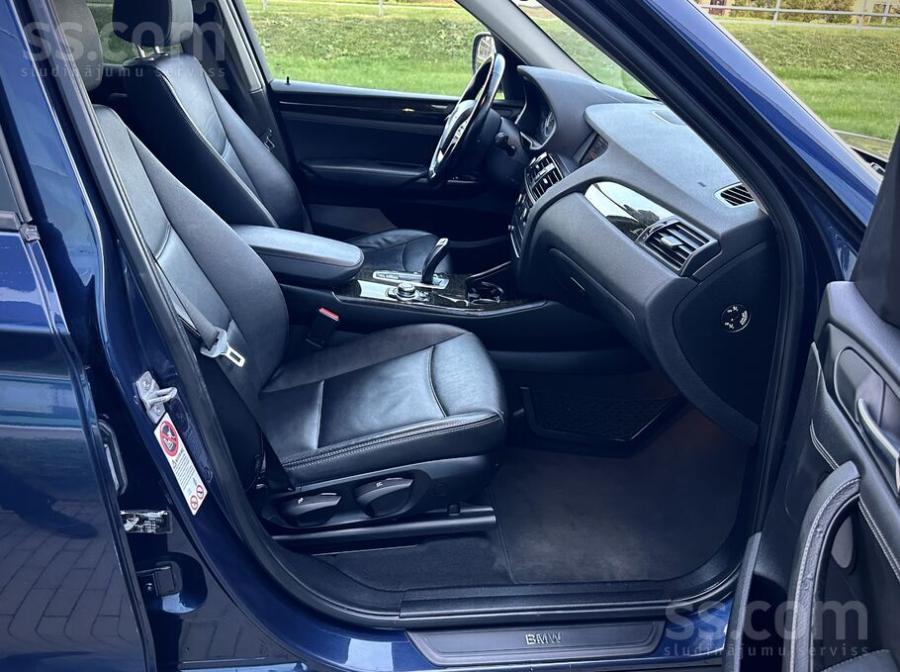 Blue BMW X3 2014 in Rezekne, with an engine capacity of 2.00 L and mileage of 250 thousand km for 8790 €, photo 16 on AUTOMOTO.COM.LV