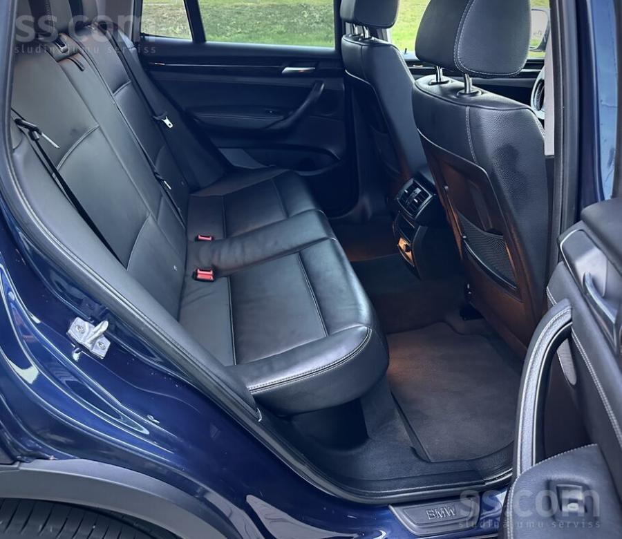 Blue BMW X3 2014 in Rezekne, with an engine capacity of 2.00 L and mileage of 250 thousand km for 8790 €, photo 18 on AUTOMOTO.COM.LV