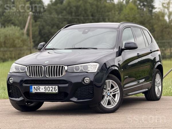 Blue BMW X3 2015 in Ogre, with an engine capacity of 3.00 L and mileage of 224 thousand km for 18440 €, photo 4 on AUTOMOTO.COM.LV