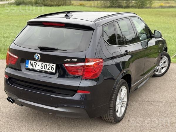 Blue BMW X3 2015 in Ogre, with an engine capacity of 3.00 L and mileage of 224 thousand km for 18440 €, photo 10 on AUTOMOTO.COM.LV