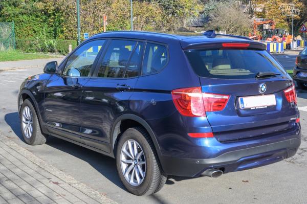 Blue BMW X3 2015 in Vilnius, with an engine capacity of 2.00 L and mileage of 264 thousand km for 11500 €, photo 3 on AUTOMOTO.COM.LV