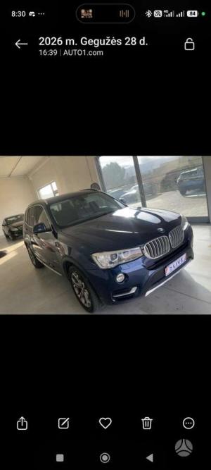 Blue BMW X3 2015 in Ignalina, with an engine capacity of 2.00 L and mileage of 269 thousand km for 11900 €, photo 4 on AUTOMOTO.COM.LV