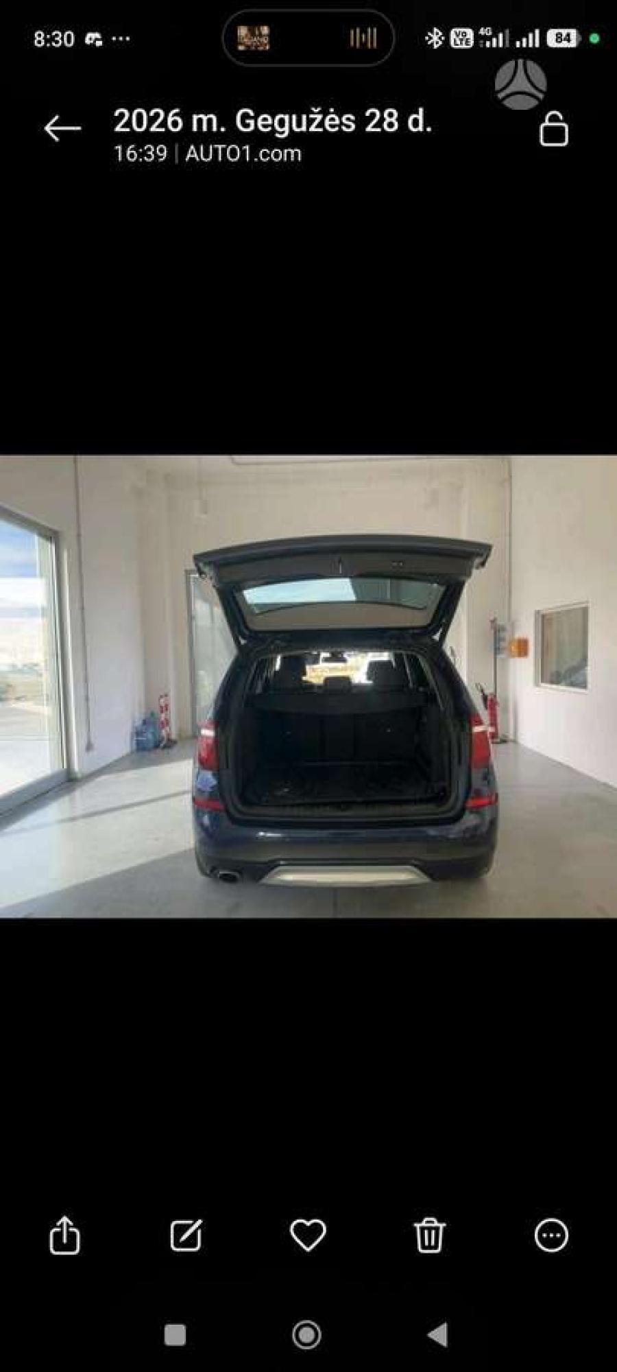 Blue BMW X3 2015 in Ignalina, with an engine capacity of 2.00 L and mileage of 269 thousand km for 11900 €, photo 9 on AUTOMOTO.COM.LV