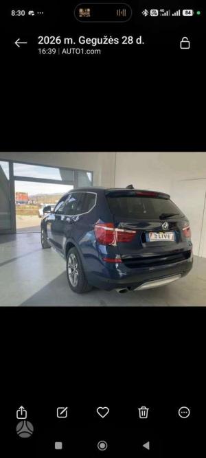 Blue BMW X3 2015 in Ignalina, with an engine capacity of 2.00 L and mileage of 269 thousand km for 11900 €, photo 11 on AUTOMOTO.COM.LV