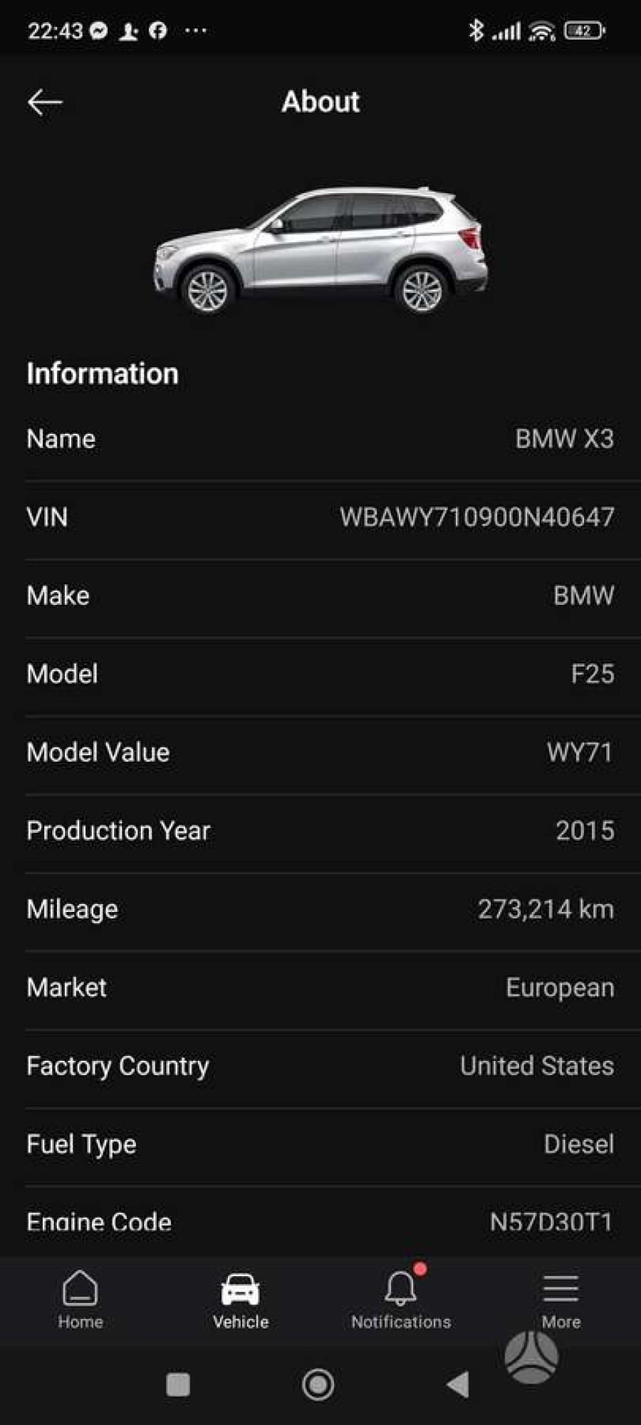Zils BMW X3 2015 Šauļi, ar dzinēja tilpumu 2.99 L un nobraukumu 280 tūkst. km par 15600 €, foto 21 vietnē AUTOMOTO.COM.LV