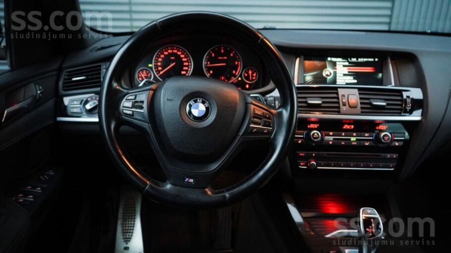 Zils BMW X3 2015 Rīga, ar dzinēja tilpumu 3.00 L un nobraukumu 302 tūkst. km par 14800 €, foto 14 vietnē AUTOMOTO.COM.LV