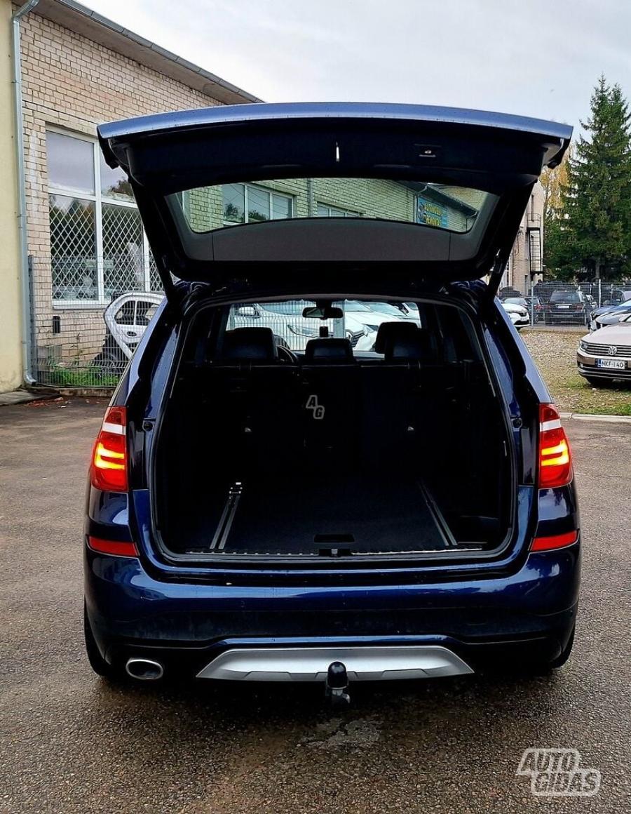 Blue BMW X3 2015 in Radviliskis, with an engine capacity of 2.00 L and mileage of 263 thousand km for 11500 €, photo 14 on AUTOMOTO.COM.LV