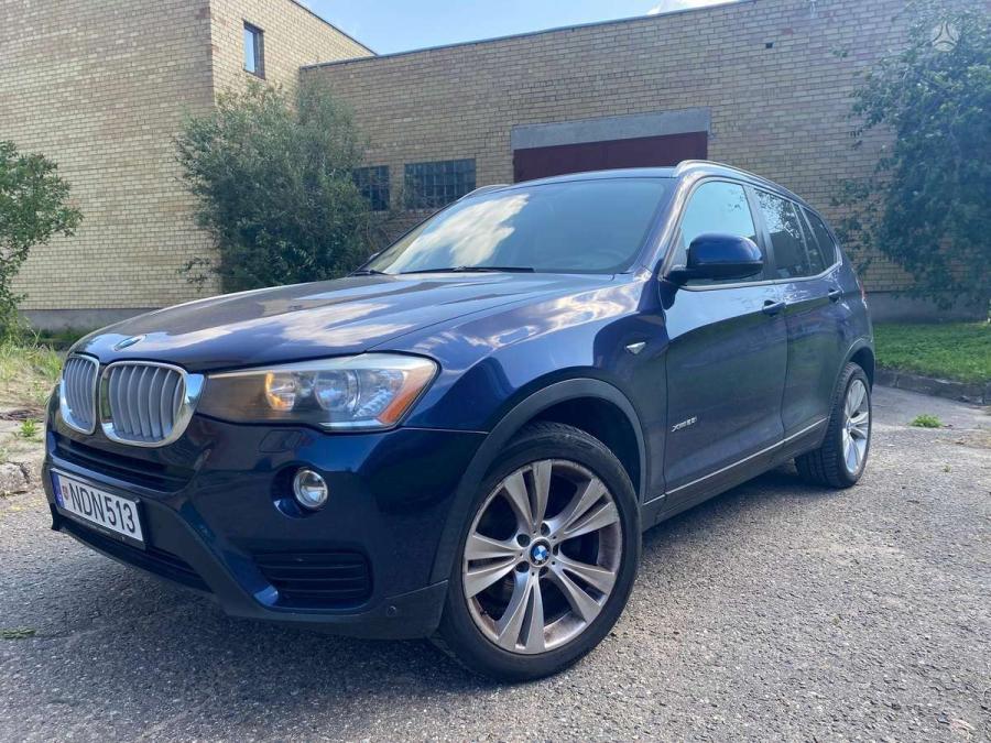 Blue BMW X3 2016 in Vilnius, with an engine capacity of 2.00 L and mileage of 181 thousand km for 11500 €, photo 1 on AUTOMOTO.COM.LV