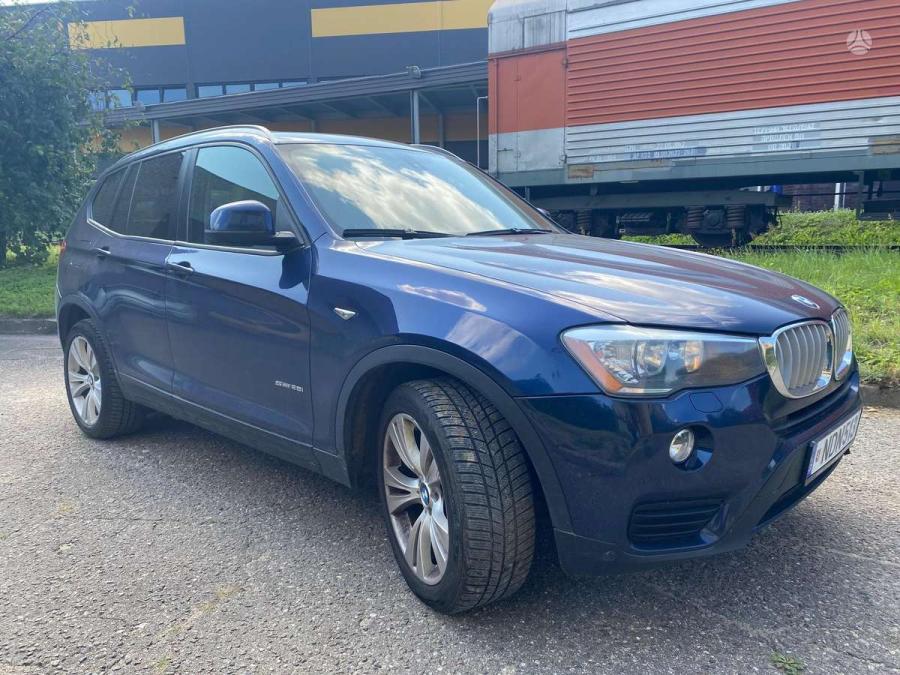 Blue BMW X3 2016 in Vilnius, with an engine capacity of 2.00 L and mileage of 181 thousand km for 11500 €, photo 3 on AUTOMOTO.COM.LV