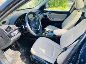 Blue BMW X3 2016 in Vilnius, with an engine capacity of 2.00 L and mileage of 181 thousand km for 11500 €, photo 8 on AUTOMOTO.COM.LV