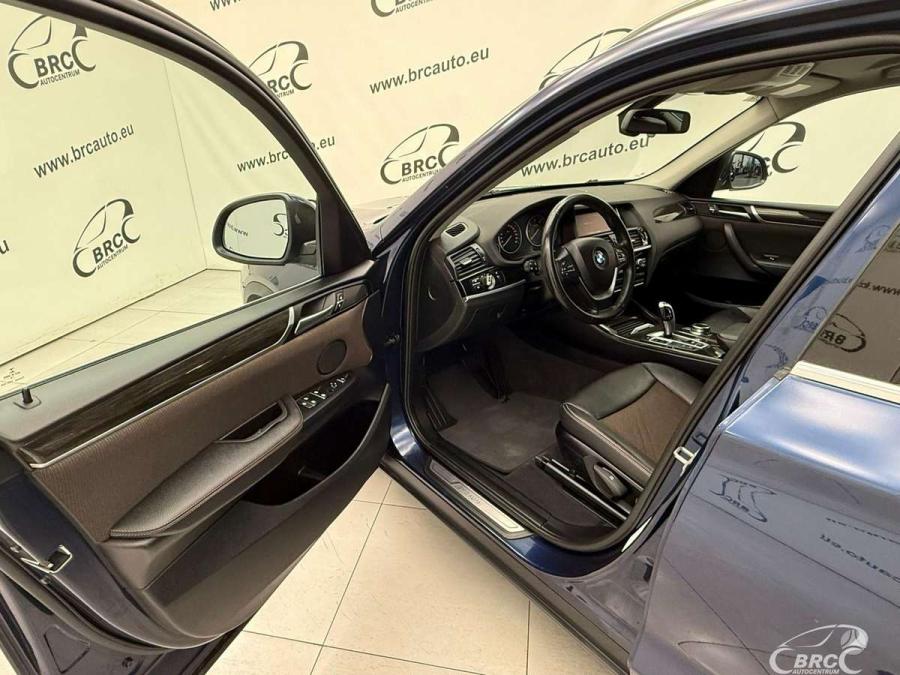 Синий БМВ Х3 2017 в Вильнюс, объемом двигателя 2.00 л и пробегом 370 тыс. км за 10900 €, фото 13 на AUTOMOTO.COM.LV