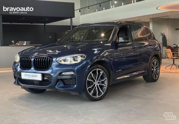 Zils BMW X3 2017 Viļņa, ar dzinēja tilpumu 3.00 L un nobraukumu 192 tūkst. km par 26991 €, foto  vietnē AUTOMOTO.COM.LV